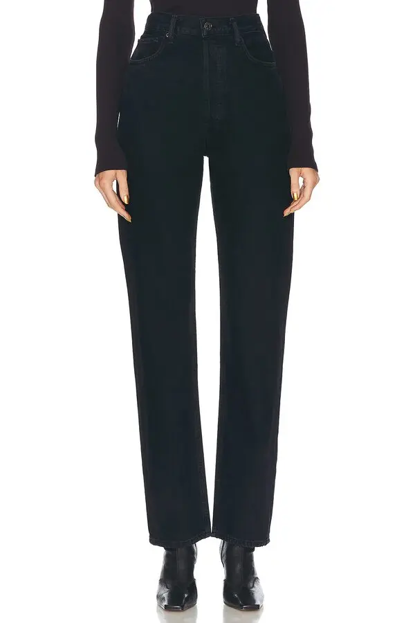 AGOLDE 90's Pinch Waist Long Jeans - Crushed