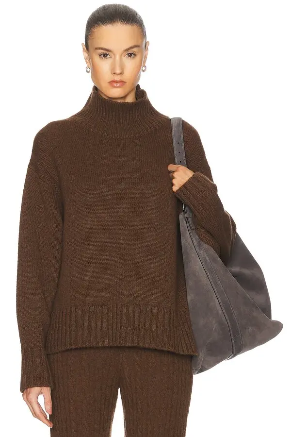 Guest In Residence Cozy Cashmere Turtleneck Sweater