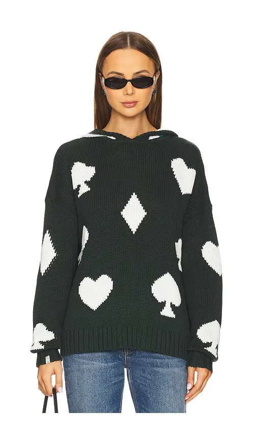 The Upside Ace Of Hearts Abbey Knit Hoodie