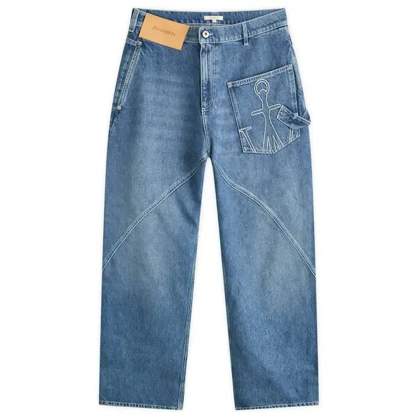 JW Anderson Twisted Workwear Jeans - Light Blue