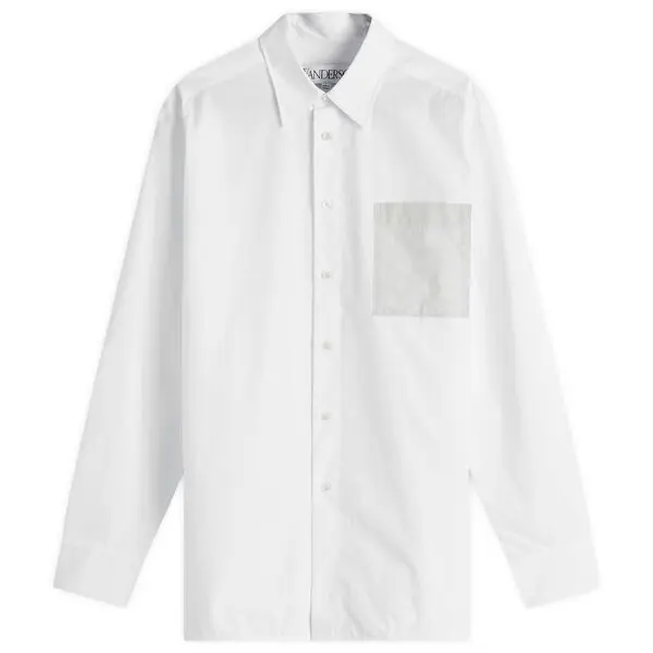 JW Anderson Contrast Patch Pocket Shirt - White