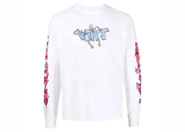 Off-White Off Graff Wht Pupp Skate Long Sleeve T-shirt