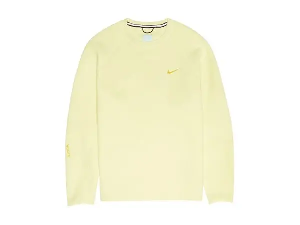 Nike X Nocta Nrg Tech Fleece Crewneck Sweatshirt - Citron Tint/vivid Sulfur