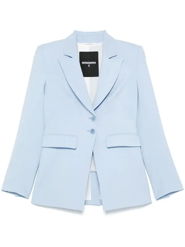 Patrizia Pepe Twill Blazer - Blue