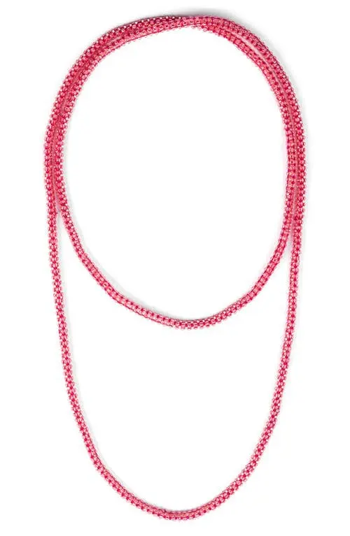 Deepa Gurnani Bethany Beaded Necklace - Fuchsia