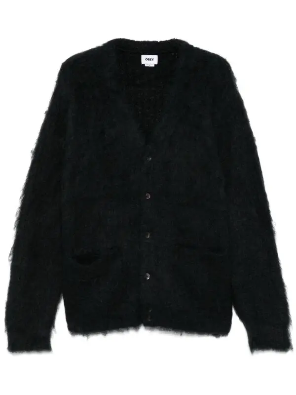 Obey Patron Cardigan - Black