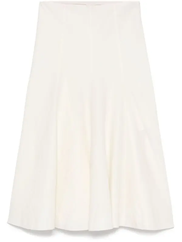 Khaite Lenno Midi Skirt - White