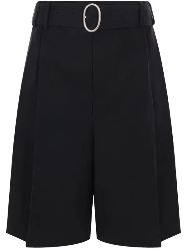 JIL SANDER Gabardine Bermuda Shorts