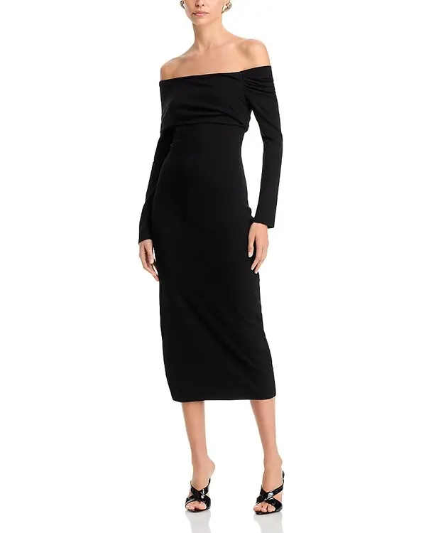 Astr The Label Jada Midi Dress - Black