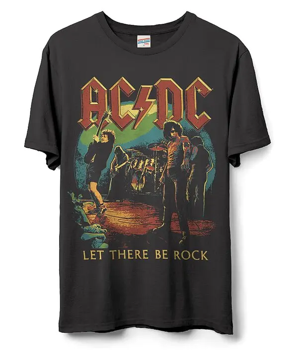 Junk Food Clothing Ac/dc Let There Be Rock Flea Market Tee - Black
