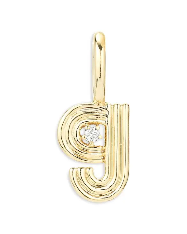 Adina Reyter 9k Yellow Diamond Initial Pendant - G
