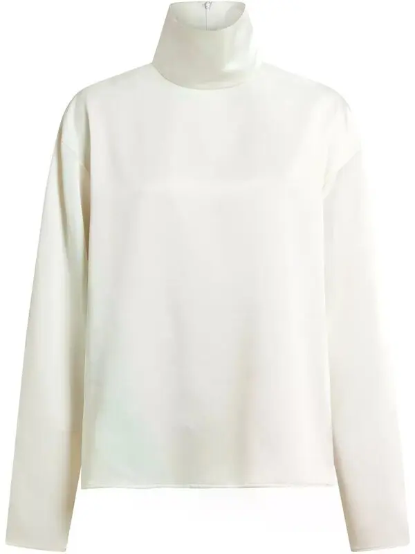 16Arlington Olall Satin Top - White