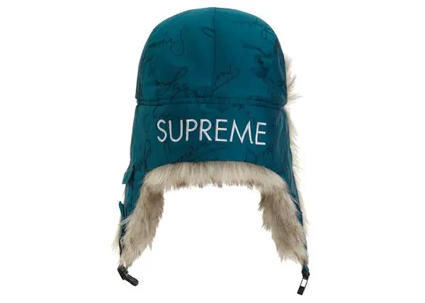 Supreme Script Logos Trooper - Bright Teal