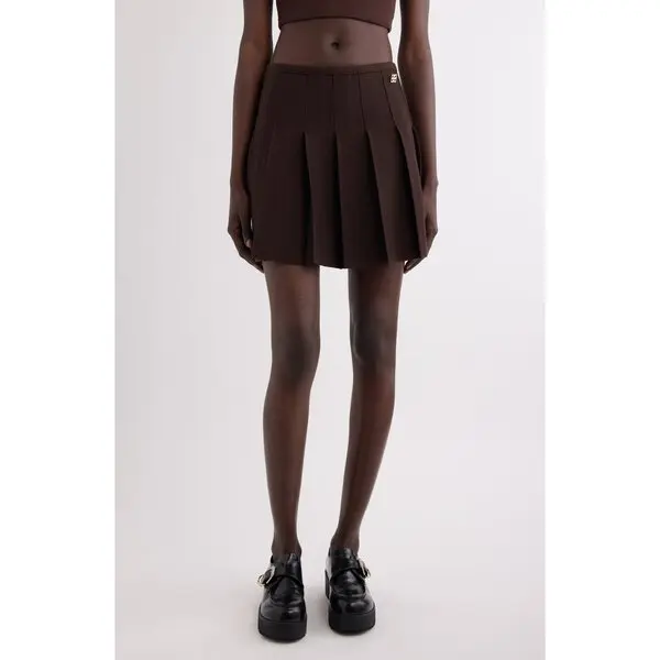 Givenchy Pleated Miniskirt - Russet Brown