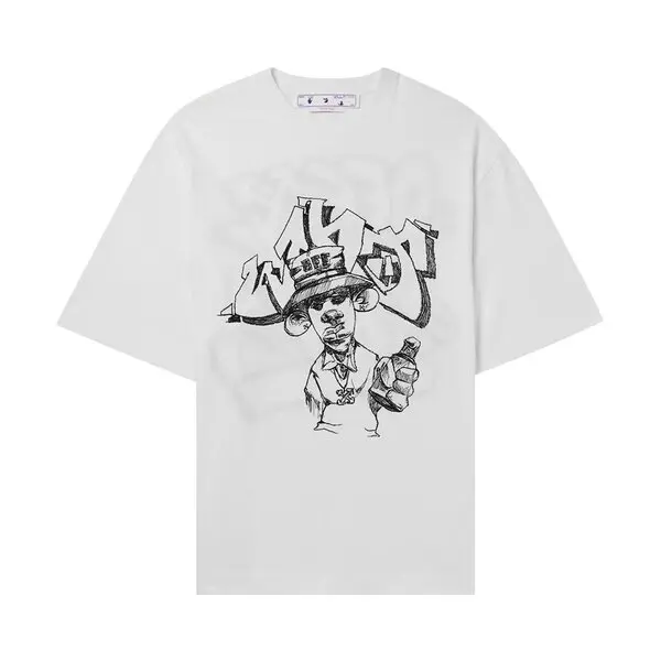Off-White Graff Freest Over Skate Short-sleeve Tee /black