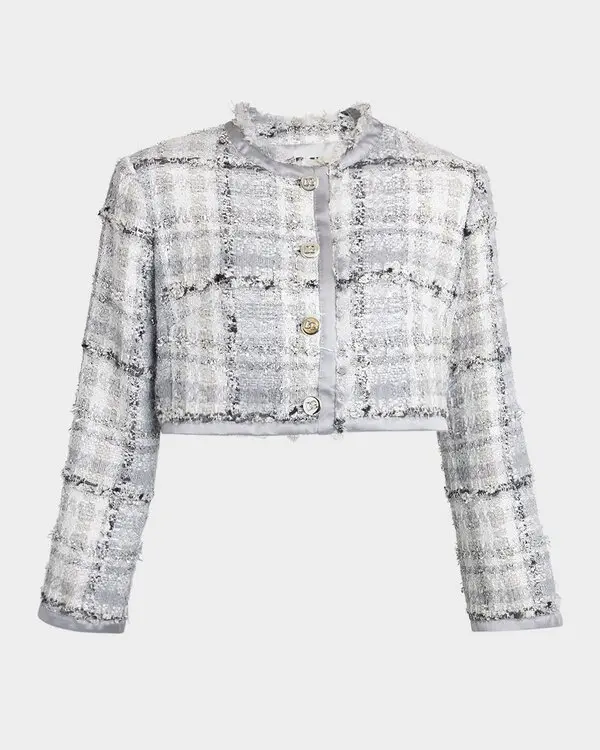 Dolce & Gabbana Rachel Check Tweed Jacket - Greycheck