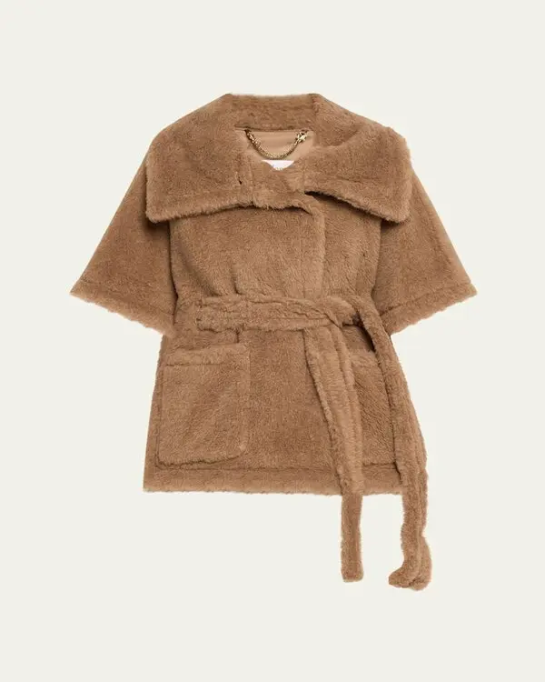 Max Mara Goat & Shearling Cape