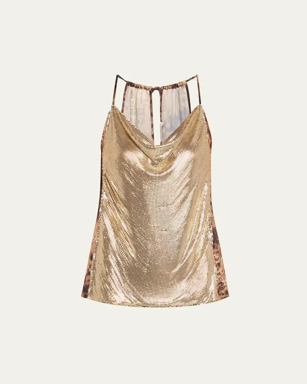Ramy Brook Cintia Chainmail Tank Top