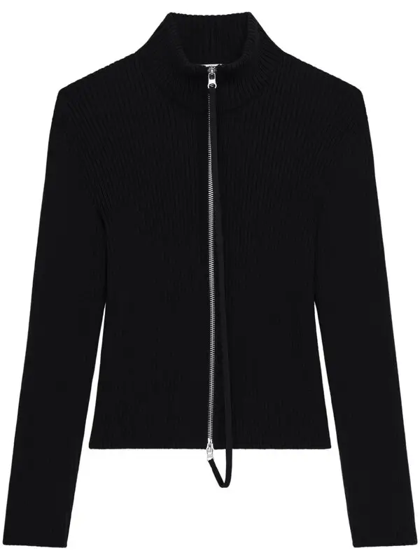 COURREGES Zipped Cardigan - Black