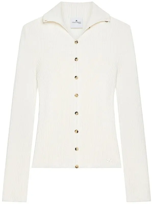 COURREGES Solar Cardigan - White