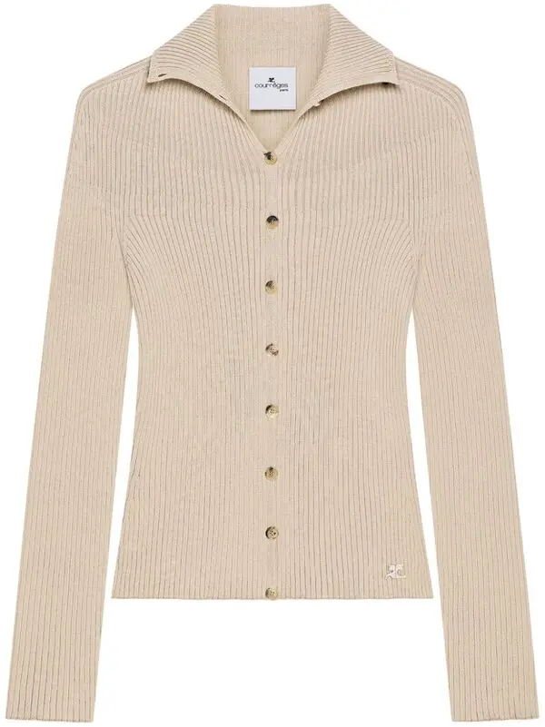 COURREGES Solar Cardigan - Neutrals
