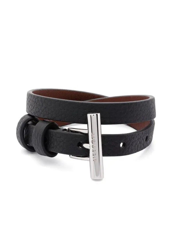 Alexander McQueen T-bar Wrap Bracelet - Silver