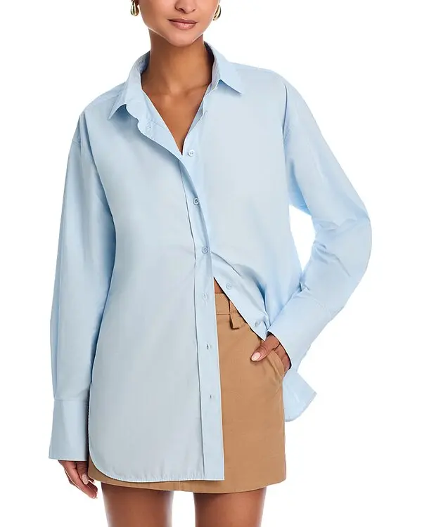 FRAME The Exaggerated Overshirt - Light Chambray