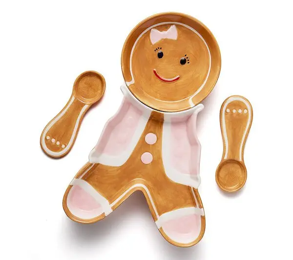 GODINGER Mrs. Gingerbread Appetizer Server