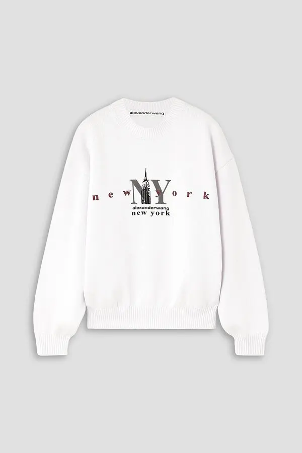 Alexander Wang Printed Cotton Sweatshirt