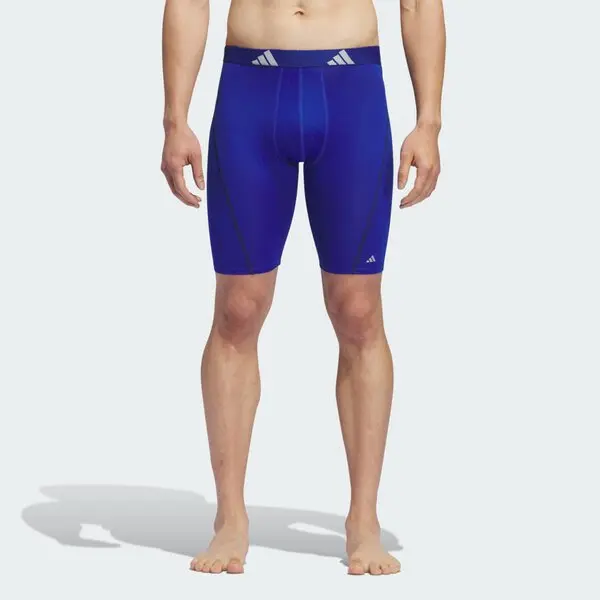 Adidas Prf Msh 3pk Long Boxer Brief Blue - Blue / Legend Ink / Onix