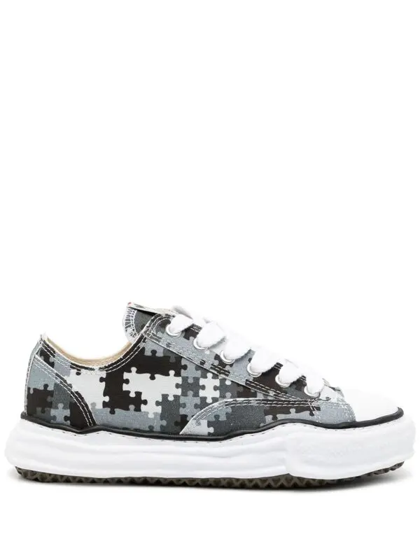 Mihara Yasuhiro X Peace And After Puzzle Camo Peterson Sneakers