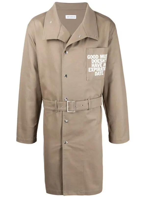 HONEY FUCKING DIJON Graphic-print Trench Coat