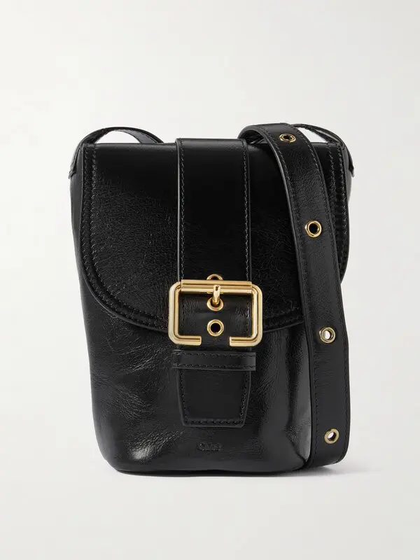 Chloé Camera Leather Shoulder Bag - Black