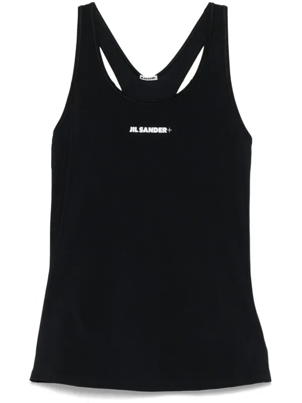 JIL SANDER Technical Jersey Tank Top - Black