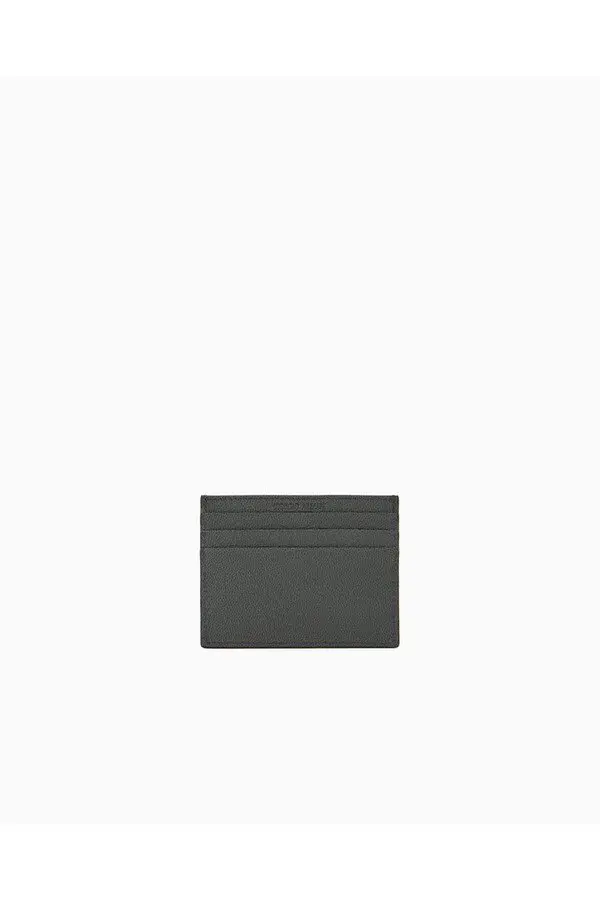Giorgio Armani Leather Card Holder - Green