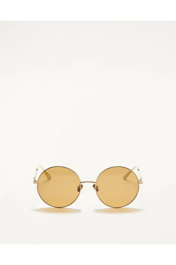 Valentino Garavani Round Oversized Sunglasses - Gold