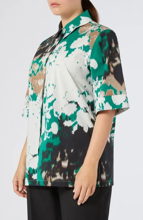 Marina Rinaldi Finito Abstract Print Shirt