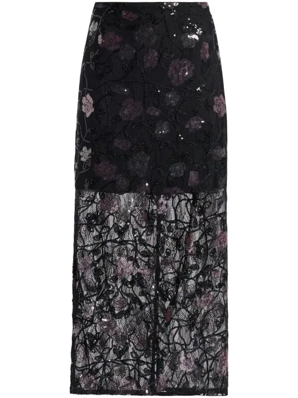 Remain Birger Christensen Lace Midi Skirt