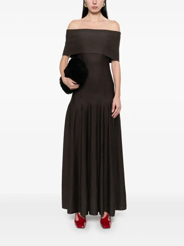 Khaite Ava Maxi Dress - Brown