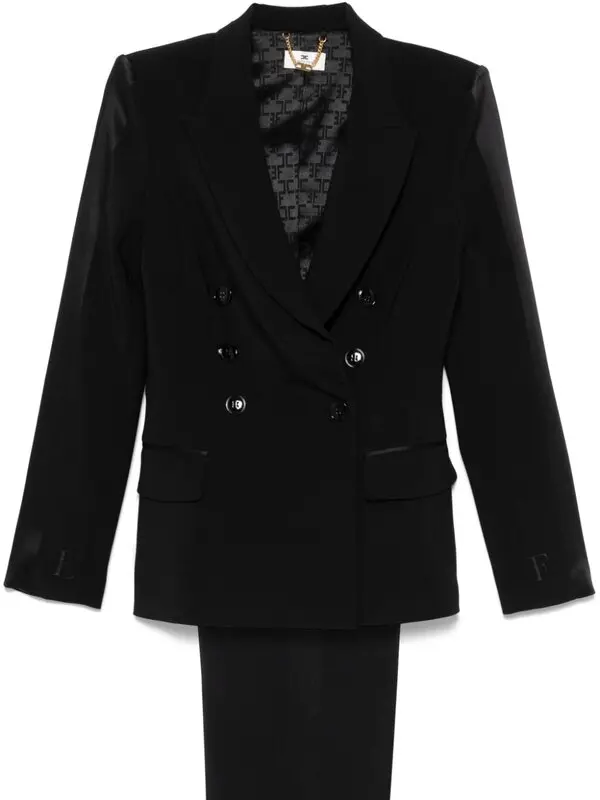 Elisabetta Franchi Double-breasted Crepe Suit