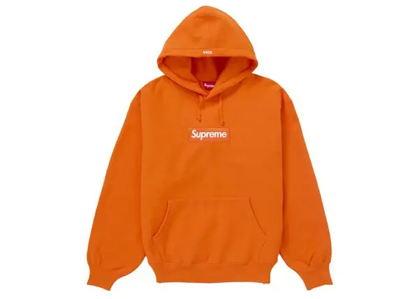 Supreme Box Logo Hooded Sweatshirt - Dark Orange