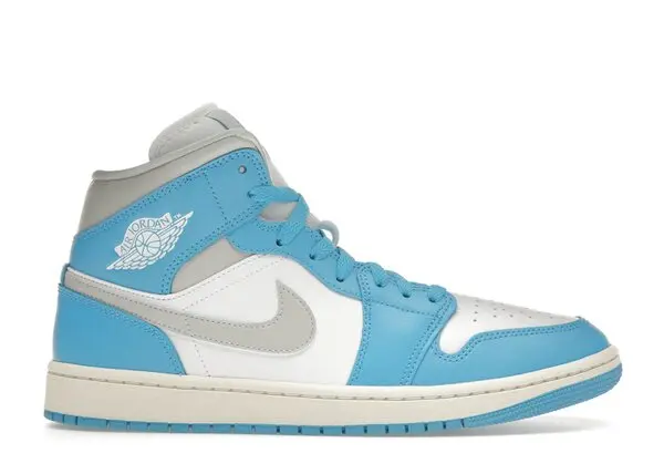 JORDAN 1 Mid Sneakers - Dark Powder Blue/white/sail