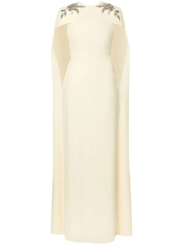 Erdem Cape-detail Gown