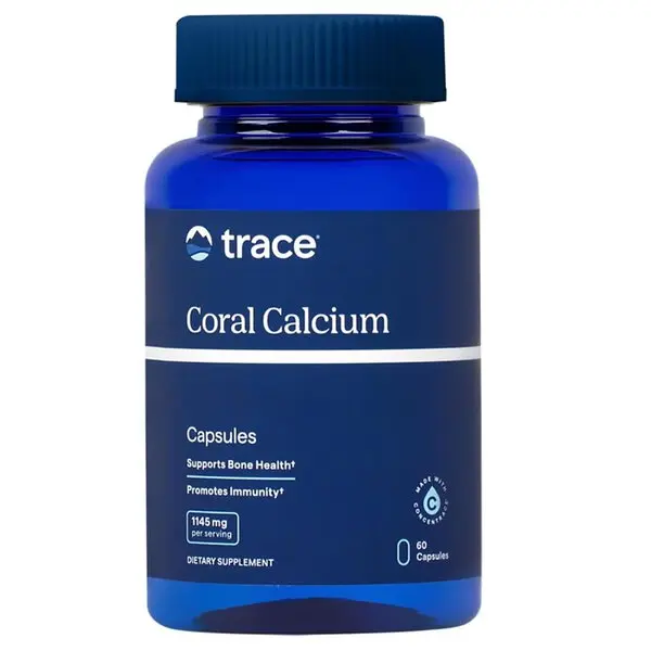 TRACE MINERALS Coral Calcium With Concentrace 60 Capsules