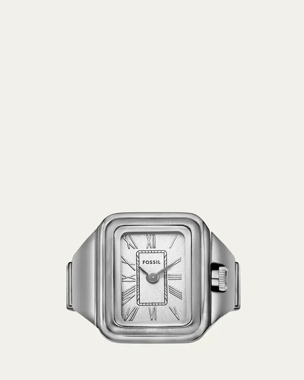 Fossil Raquel Stainless Steel Watch Ring - Silver