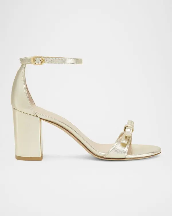 STUART WEITZMAN Nudist Felicity Metallic Sandals