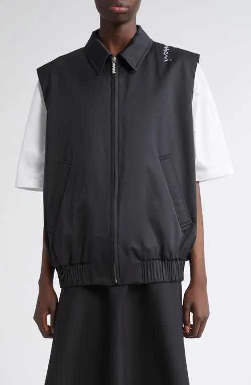 Marni Collared Taffeta Vest