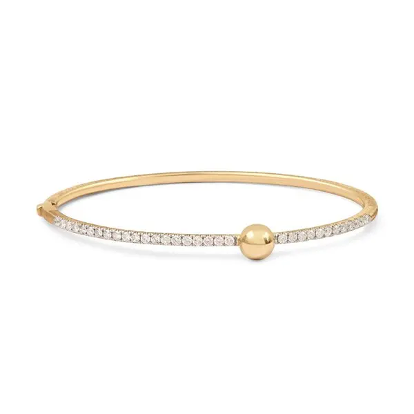 RAINBOW K Pavé Diamond Ball Bangle Bracelet
