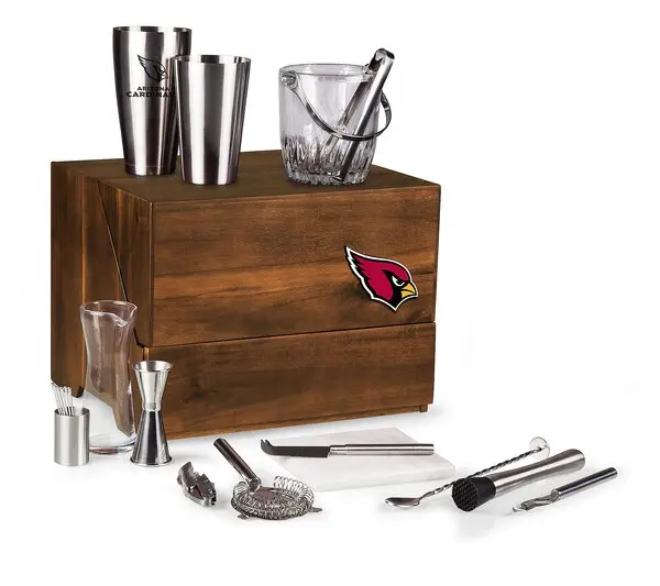 Legacy Nfl Madison Acacia Wood Tabletop Bar Set