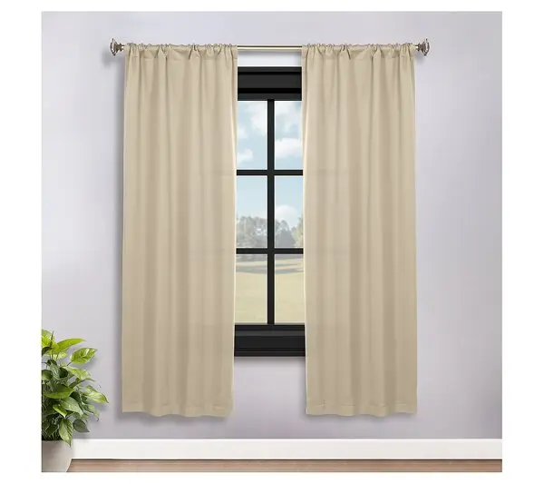 SUPERIOR Solid Room Darkening Curtains Set, 36 72